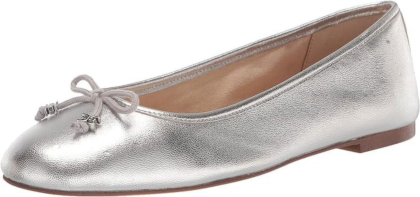 Sam Edelman Felicia Luxe Soft Silver Slip On Round Toe Flexible Wide ...