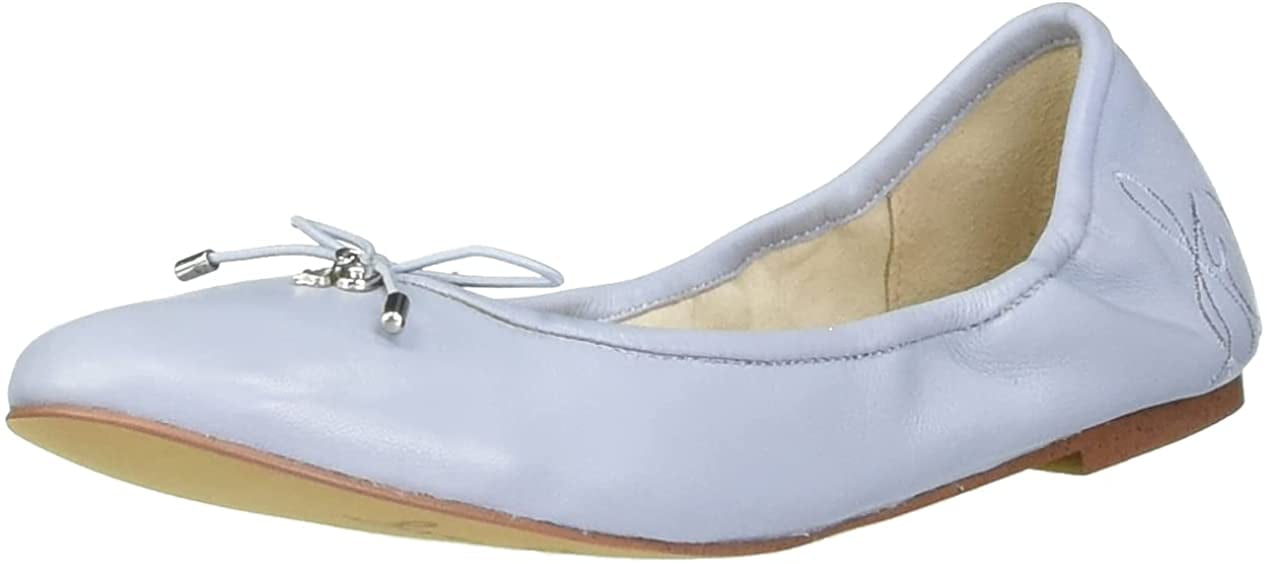 Sam Edelman Felicia Porcelain Blue Faux Shearling Leather Slip On Round ...