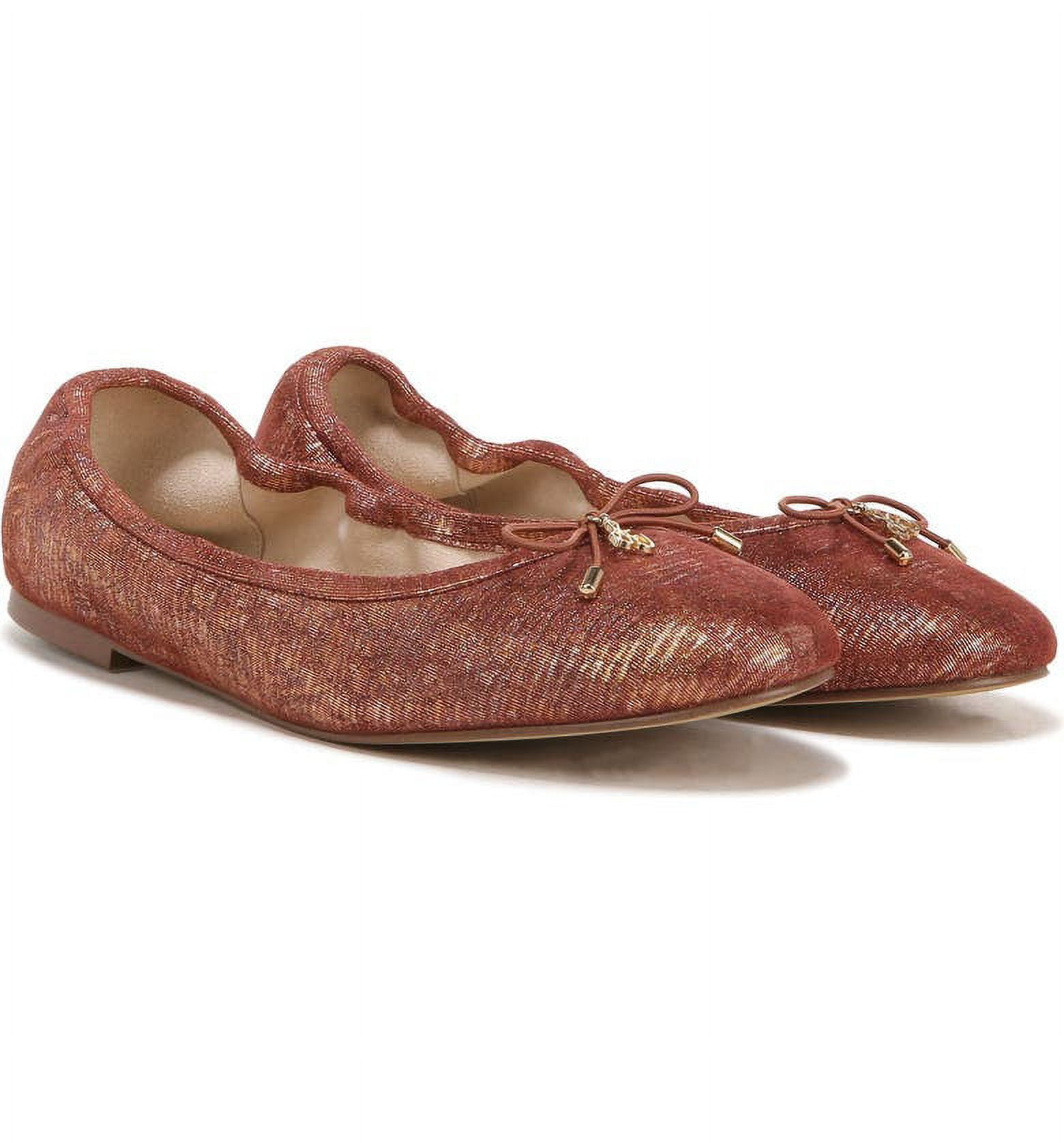 Sam Edelman Felicia Rust Pink Faux Shearling Leather Slip On Round Toe ...