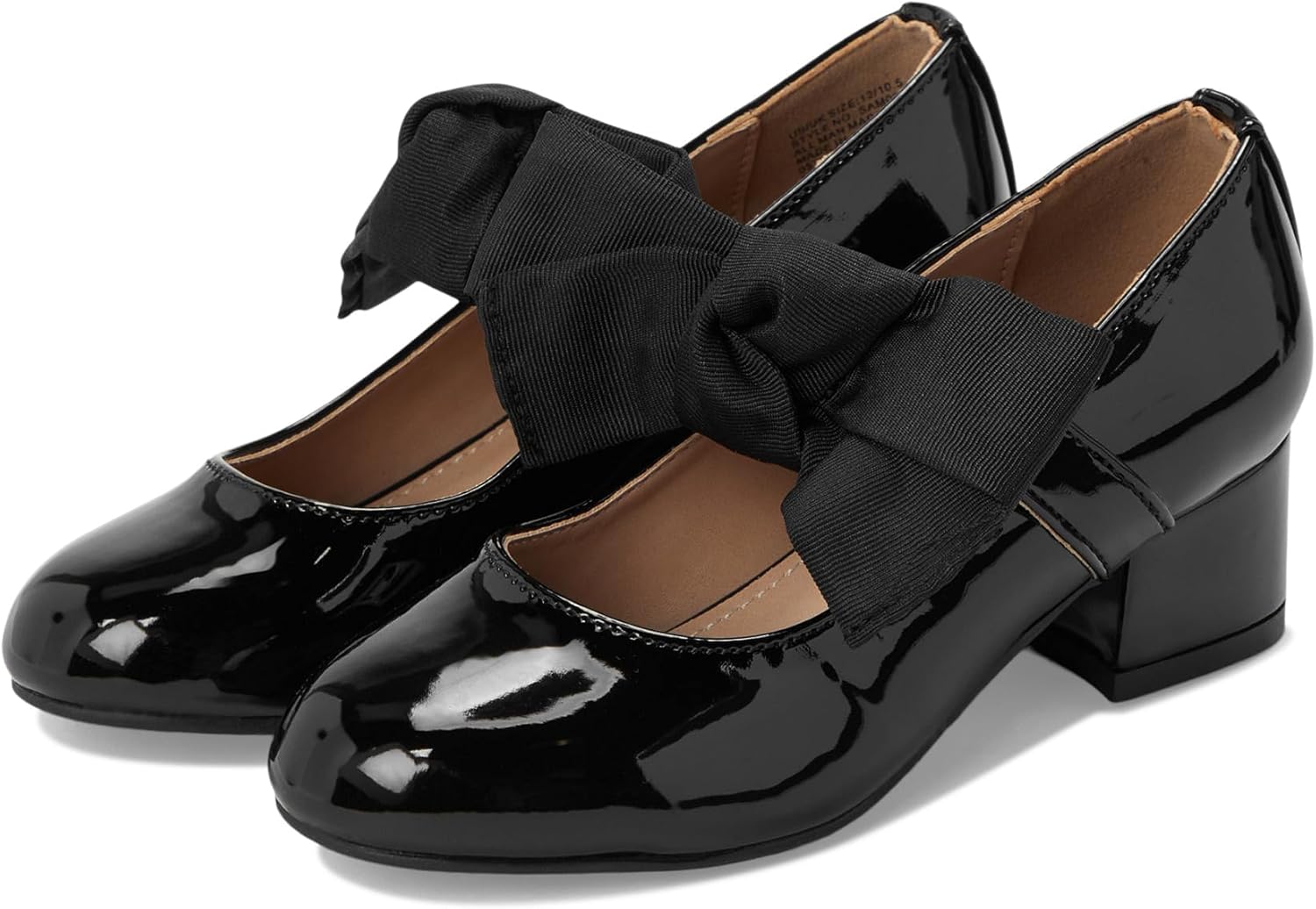 Sam Edelman Girl's Bianca Teddy Pump Black Patent 4M - Walmart.com