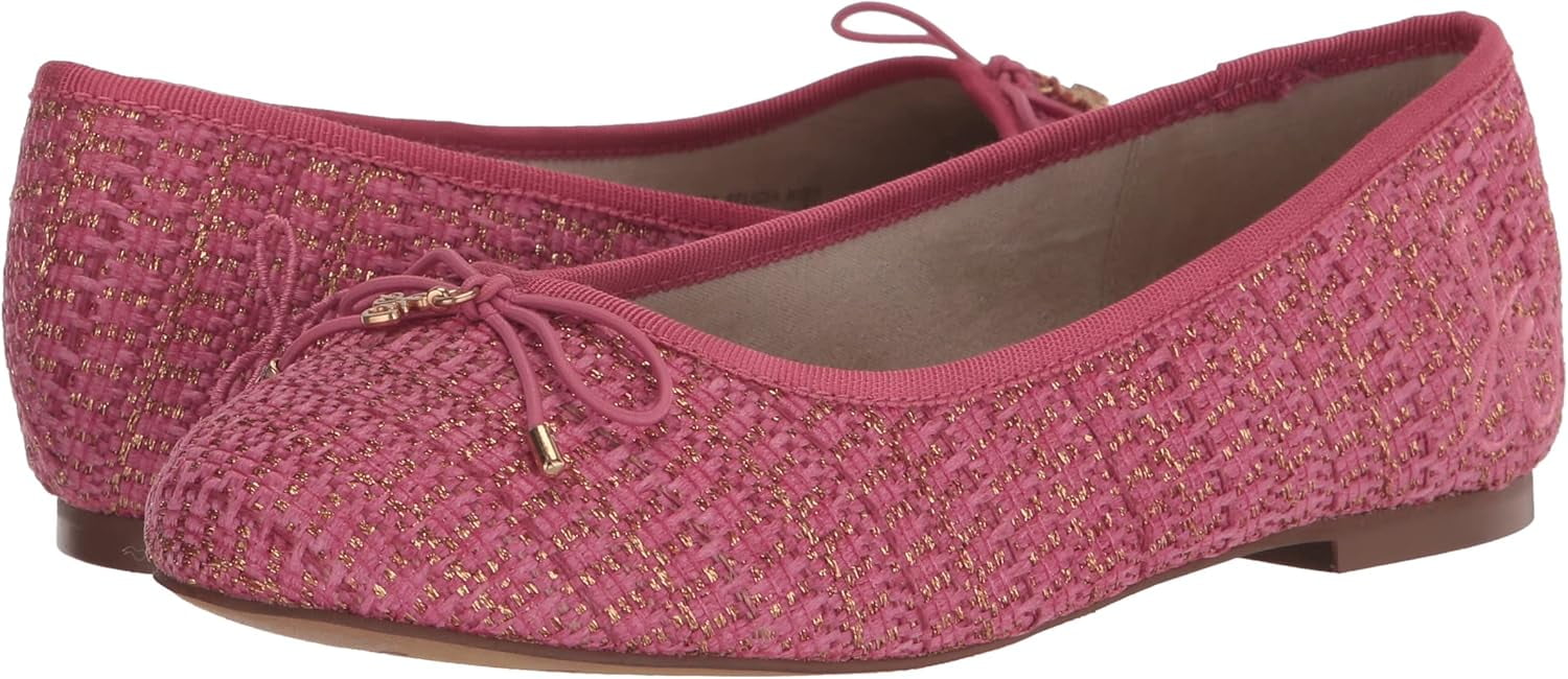 Sam Edelman Girl's Felicia Kids Pink Rose Multi Ballet Flat 1M ...