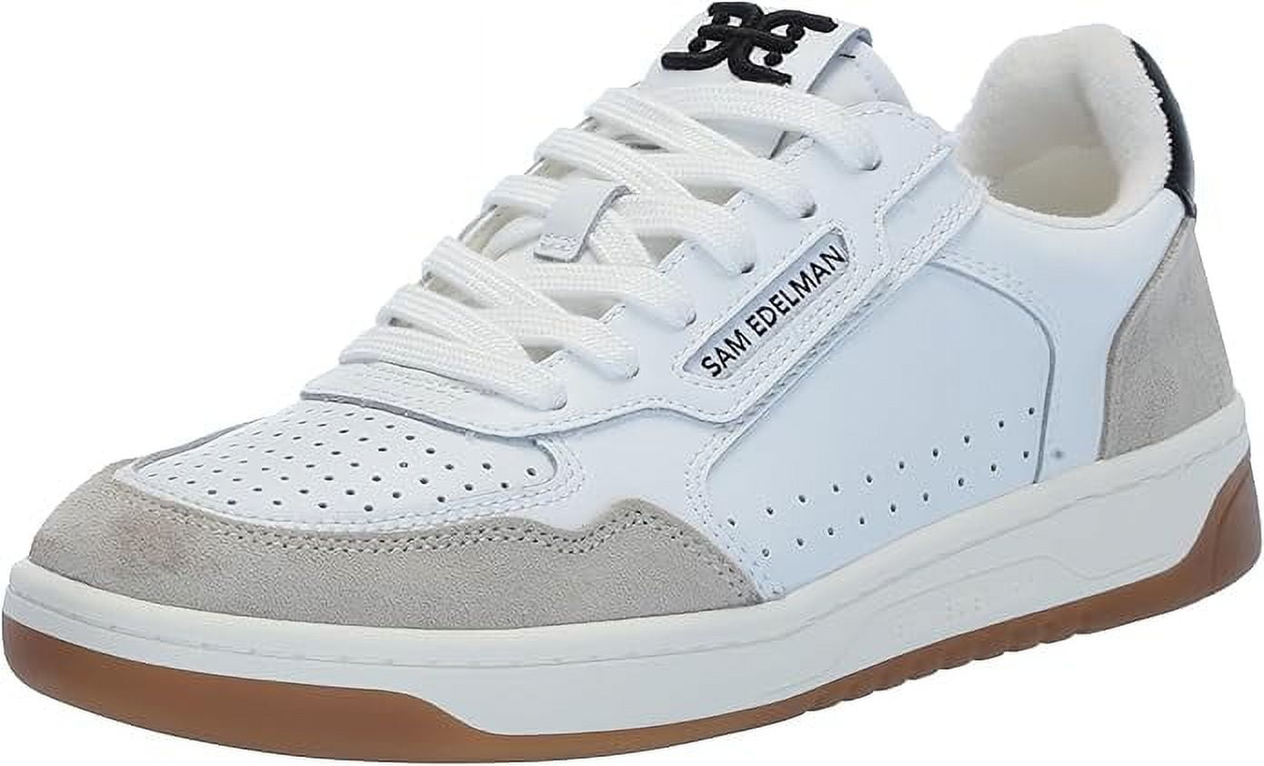Sam Edelman Harper Sneaker White/Black 7.5 Medium - Walmart.com