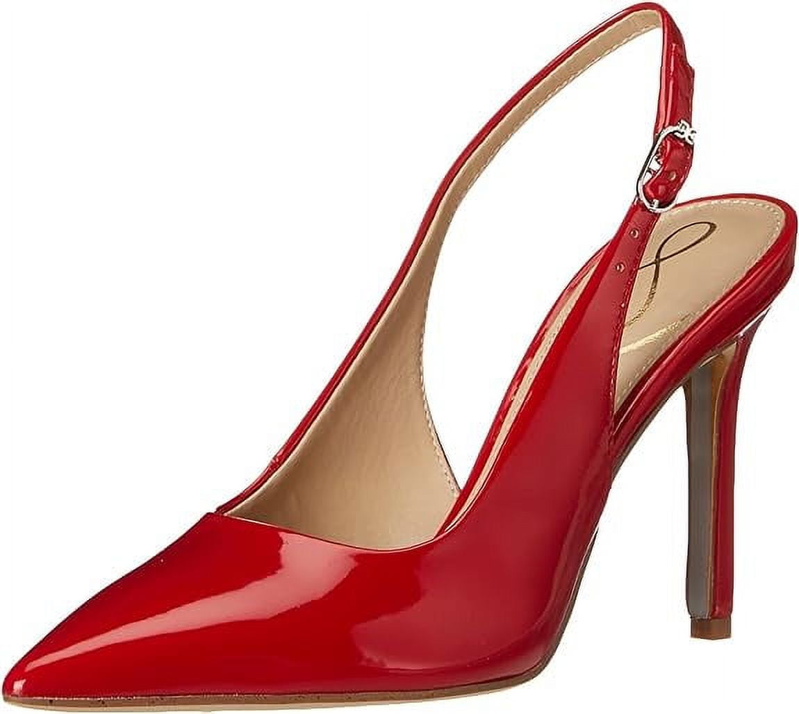 Sam Edelman Hazel Sling Ruby Red Pointed Toe Stiletto Heeled Fashion ...