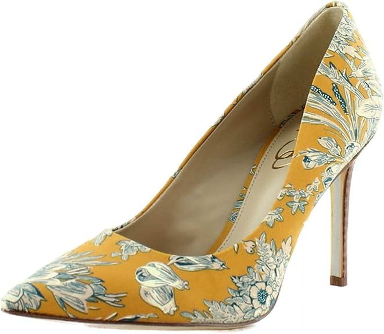Sam Edelman Hazel Washed Marigold Stiletto Heel Pointed Toe Wide Dress ...
