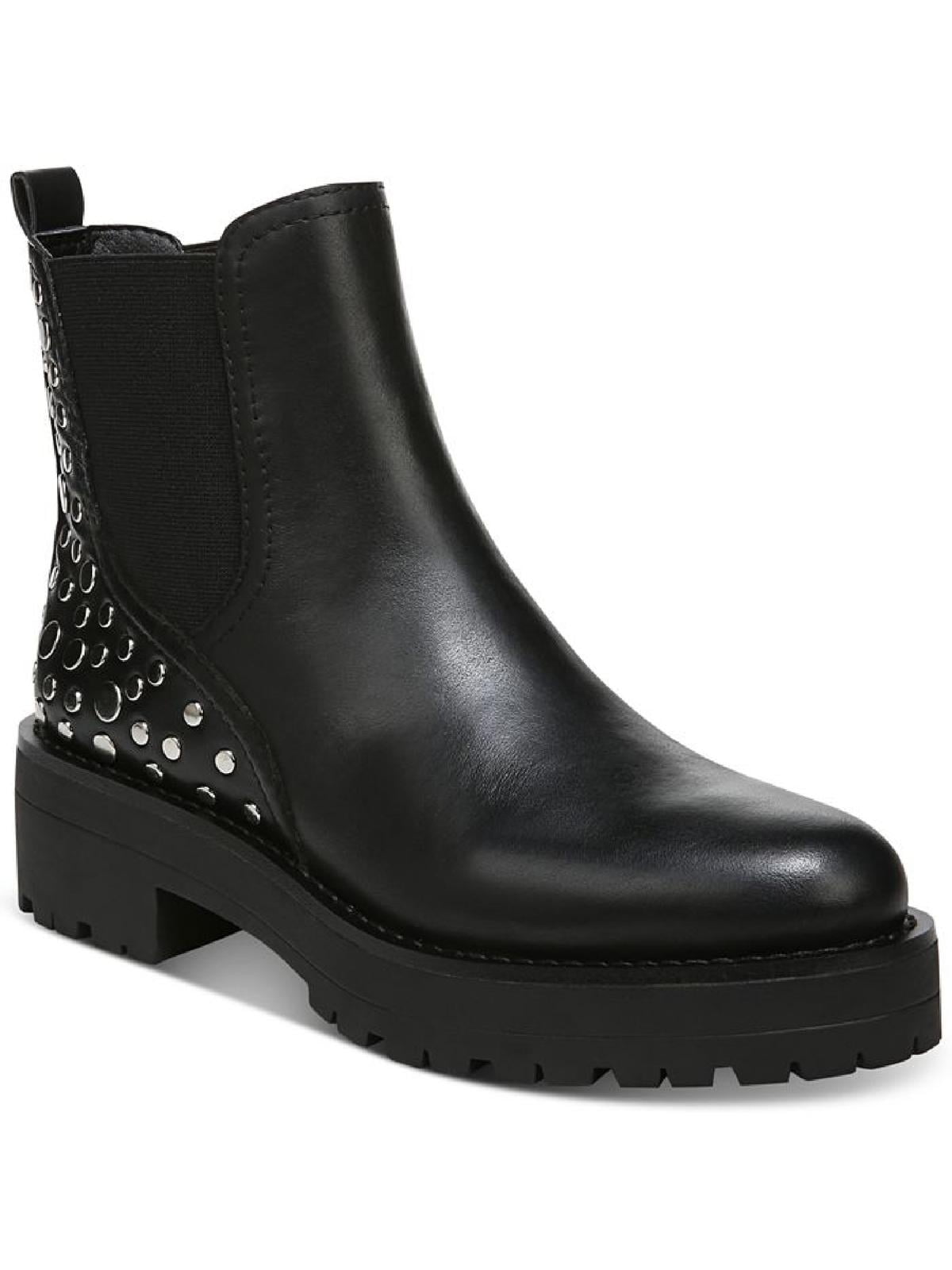 Sam Edelman Jalyn Black Chunky Lug Sole Embellished Pull On Ankle ...