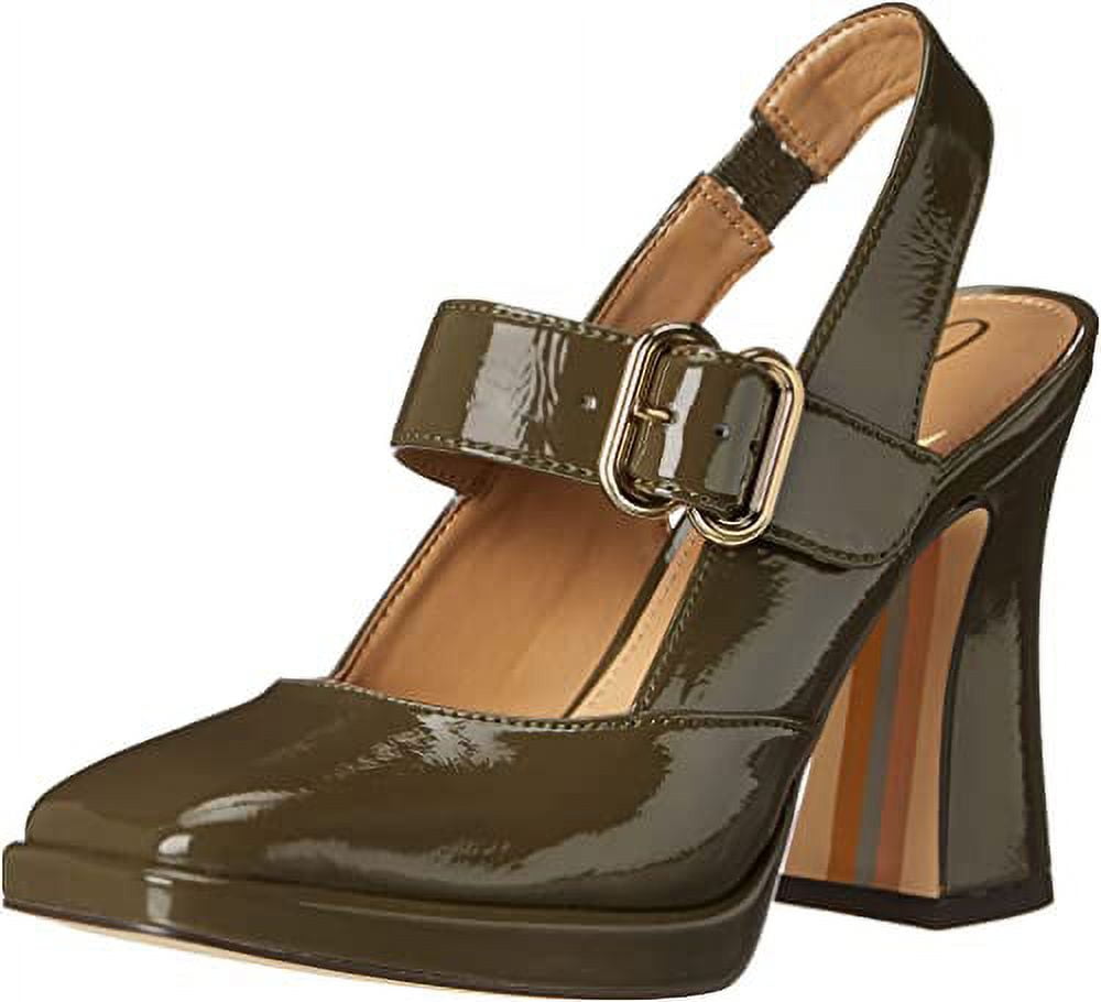 Sam Edelman Jildie Alpine Green Slingback Strap Square Toe Block Heel ...