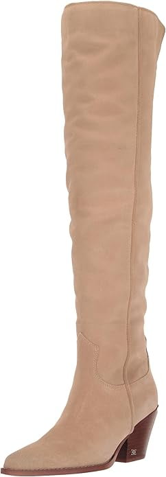 Sam Edelman Julee Tuscan Taupe Rounded Wedge Heeled Over The Knee ...