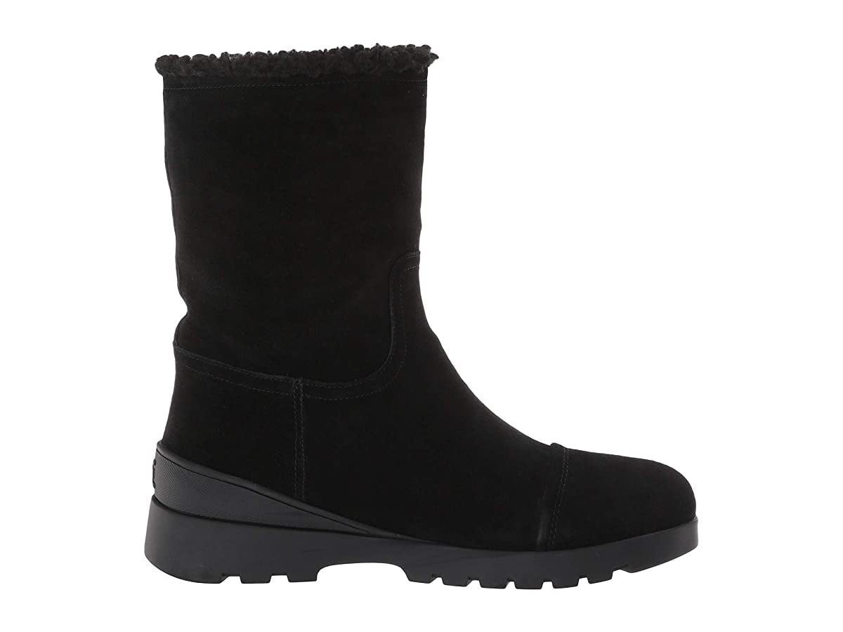 Sam Edelman Kaylie Black Suede Shearling Weather Lined Snow Winter ...