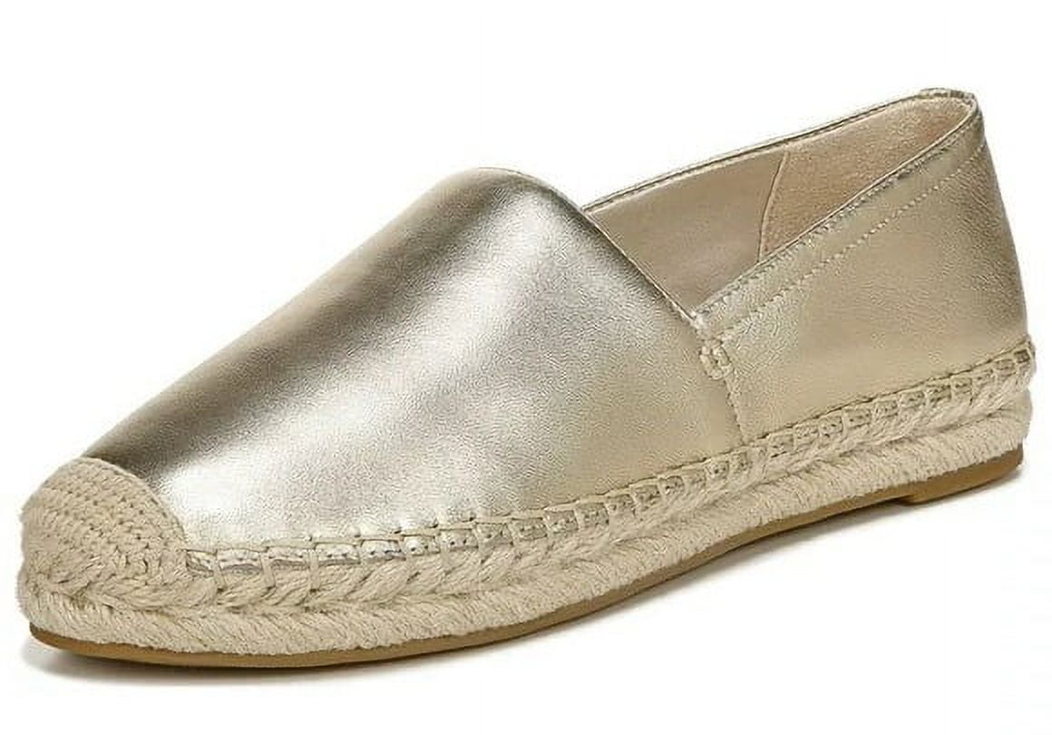 Sam Edelman Kenley Gold Leather Rounded Toe Slip On Espadrilles Classic ...