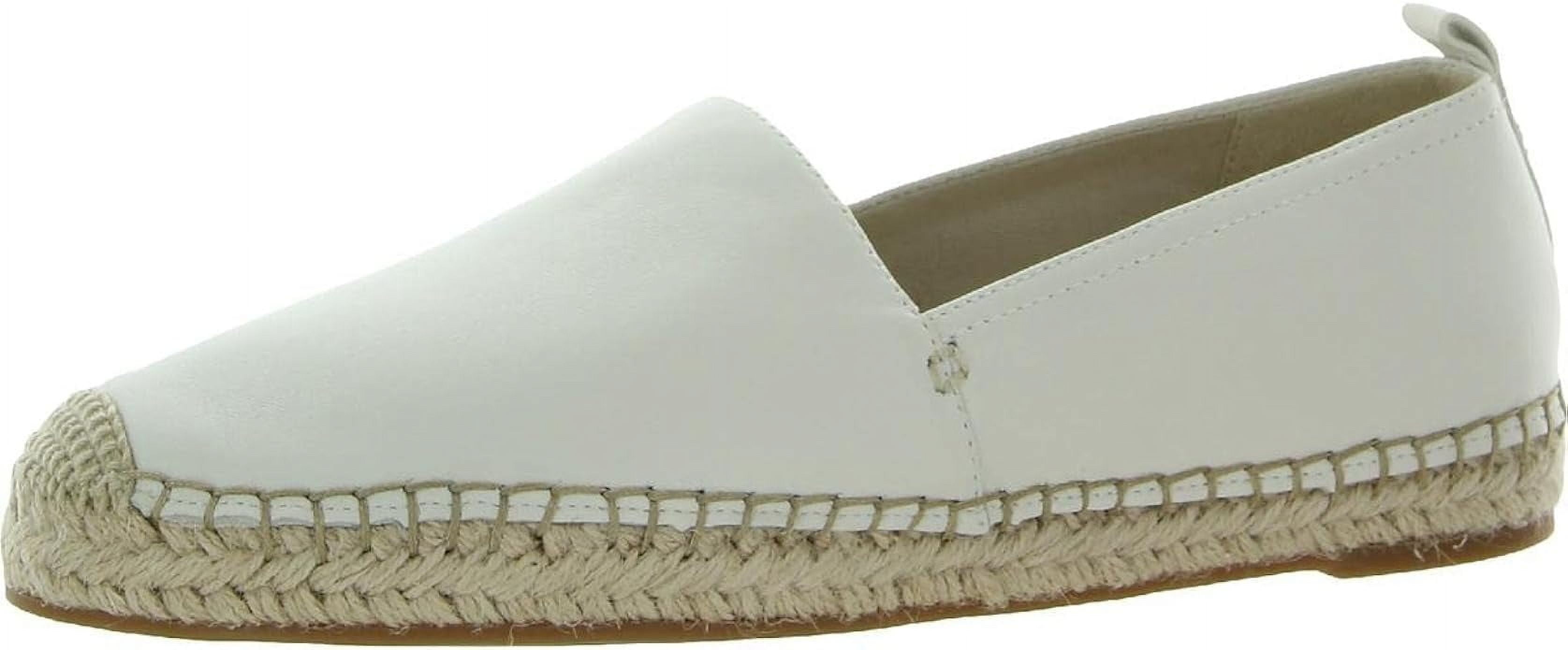 Sam Edelman Kenley White Leather Rounded Toe Slip On Espadrilles ...
