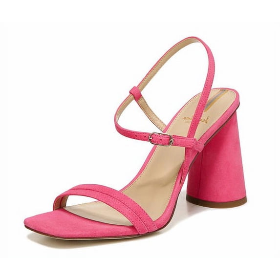 Sam Edelman Kit Dahlia Pink Square Toe Slingback Cylindrical Block Heel ...