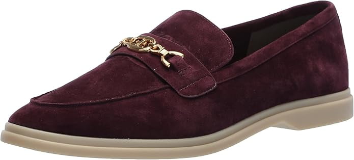 Sam Edelman Kyana Parisian Plum Chain Detailed Pointed Toe Slip On Flat ...