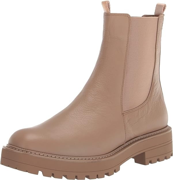 Sam Edelman Laguna Cedarwood Leather Chelsea Moto Rounded Toe Pull On ...