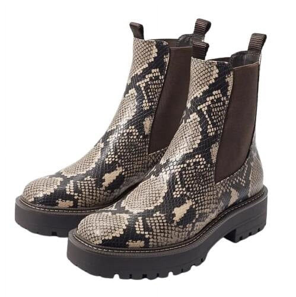 Sam Edelman Laguna Desert Multi Snake Leather Chelsea Ankle Moto ...
