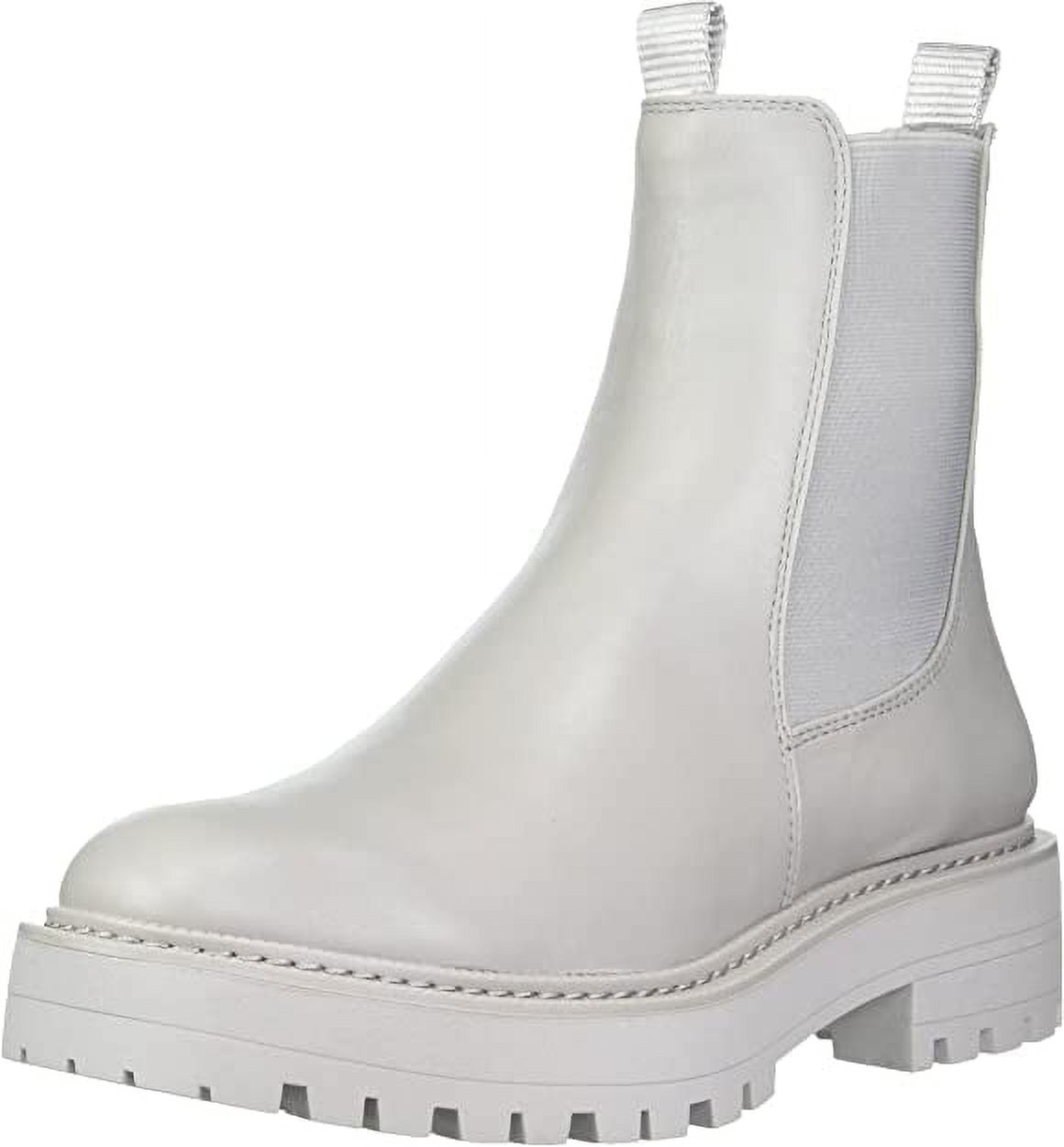 Sam Edelman Laguna Pebble Grey Leather Chelsea Moto Rounded Toe Pull On ...