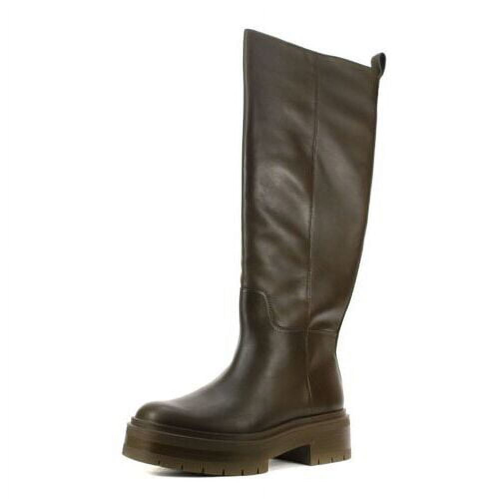 Sam Edelman Larina Alpine Green Leather Knee High Riding Boots with ...