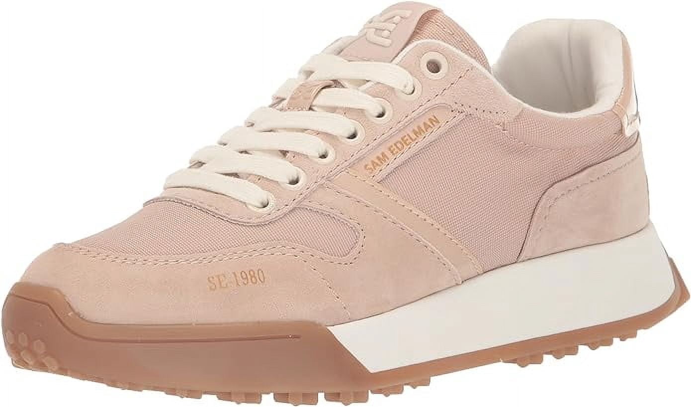 Sam Edelman Layla Luxe Beige Lace Up Low Top Chunky Heeled Fashion ...