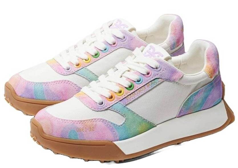Sam Edelman Layla Rainbow Lace Up Low Top Chunky Heeled Fashion ...