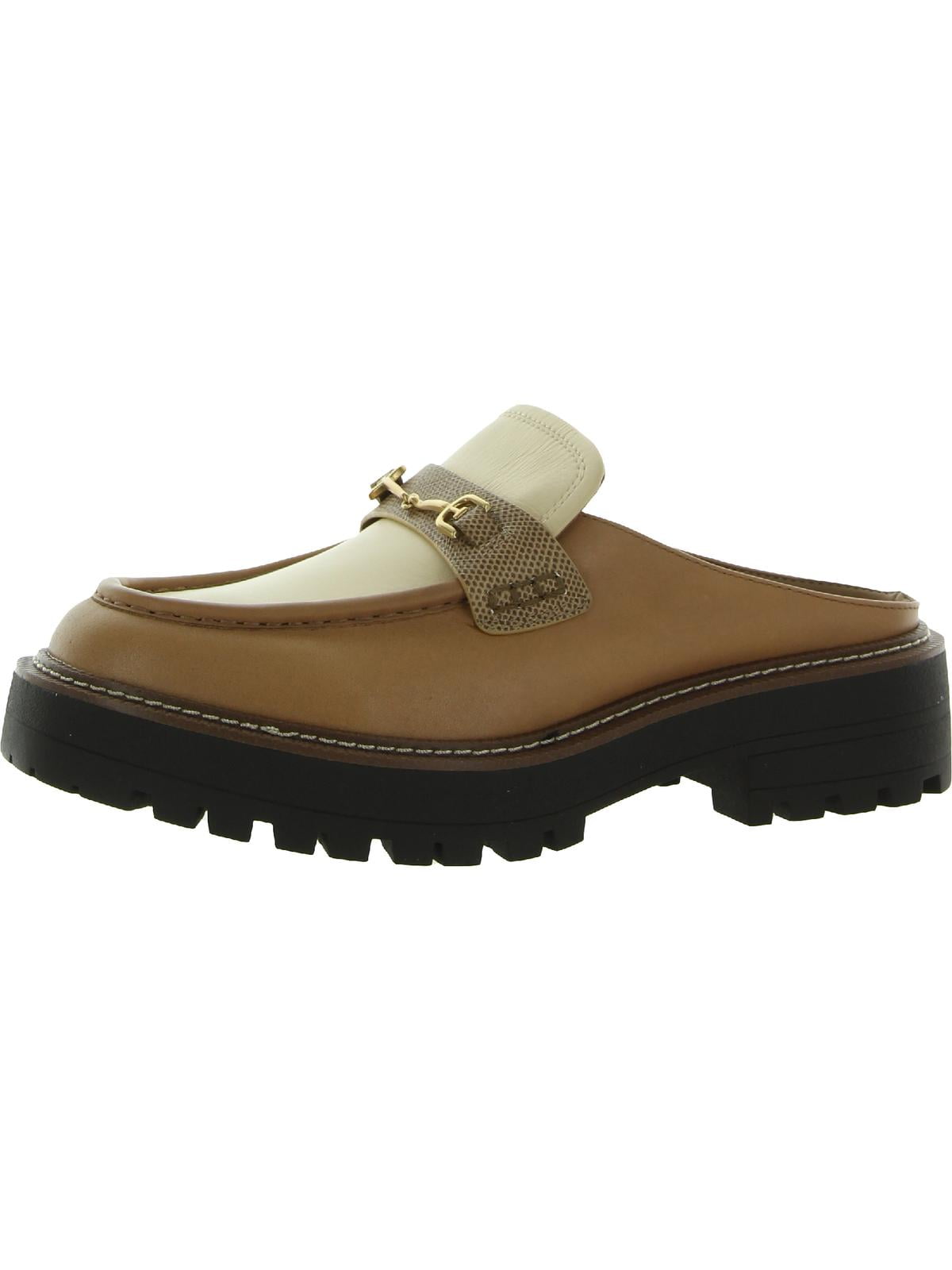 Sam Edelman Lennon Chai Cream Round Toe Slip On Lug Sole Chunky Loafers ...