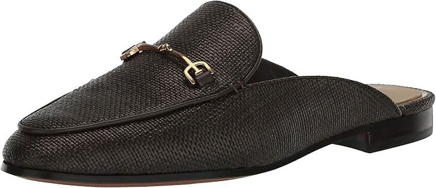 Sam Edelman Linnie Pinto Brown Slip On Rounded Toe Chain Detailed Wide ...