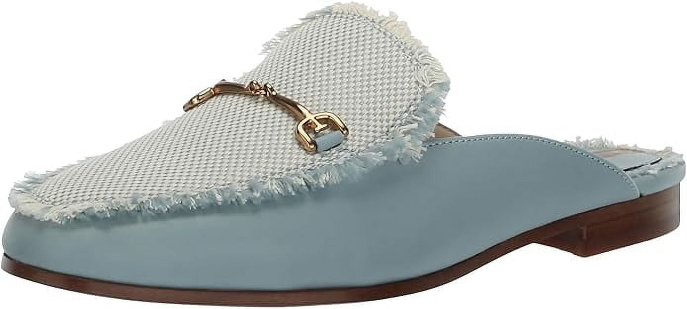 Sam Edelman Linnie Robin Egg Blue Fray Slip On Round Toe Flat Dress ...