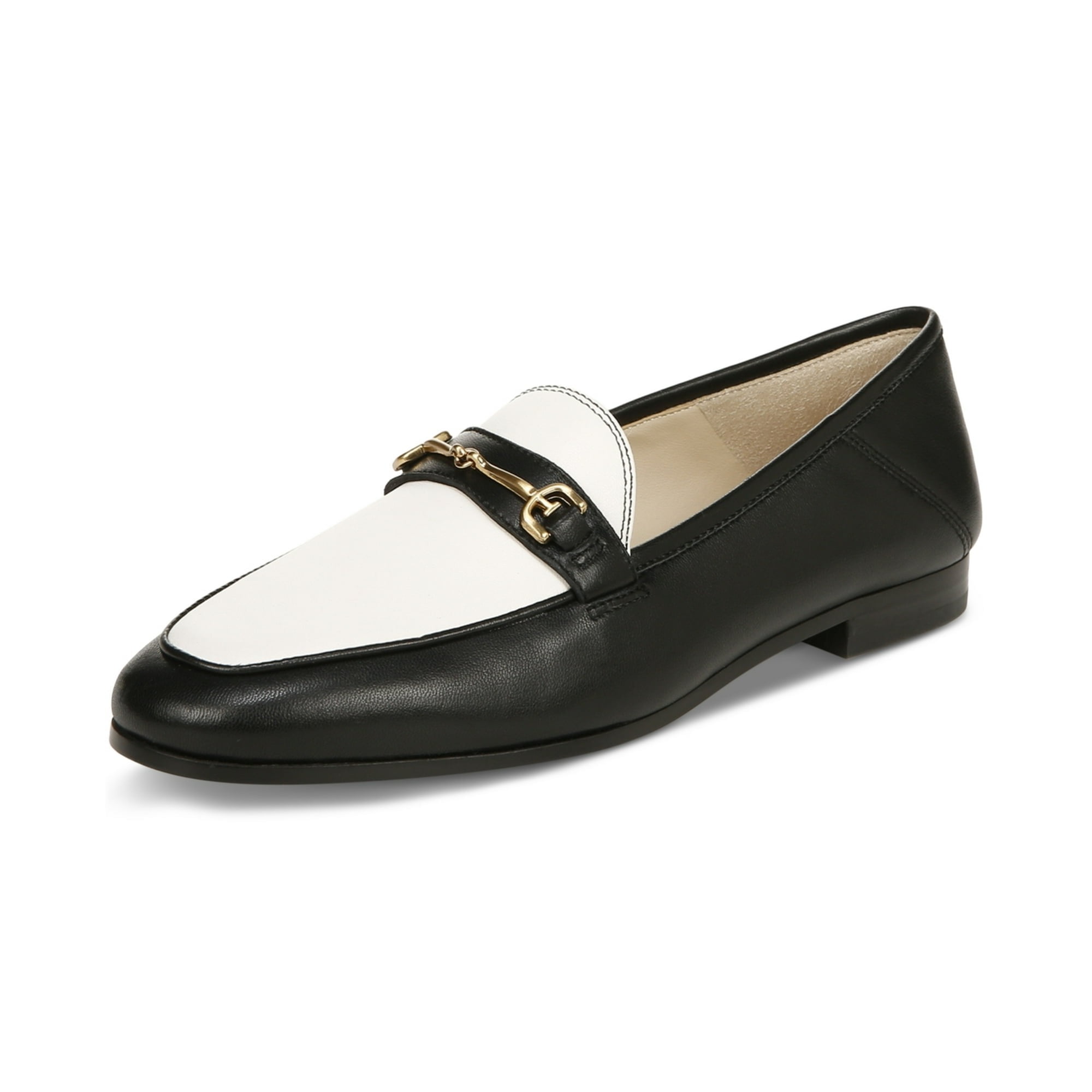 Sam Edelman Loraine Black/Bright White Almond Toe Slip On Classic Vamp ...