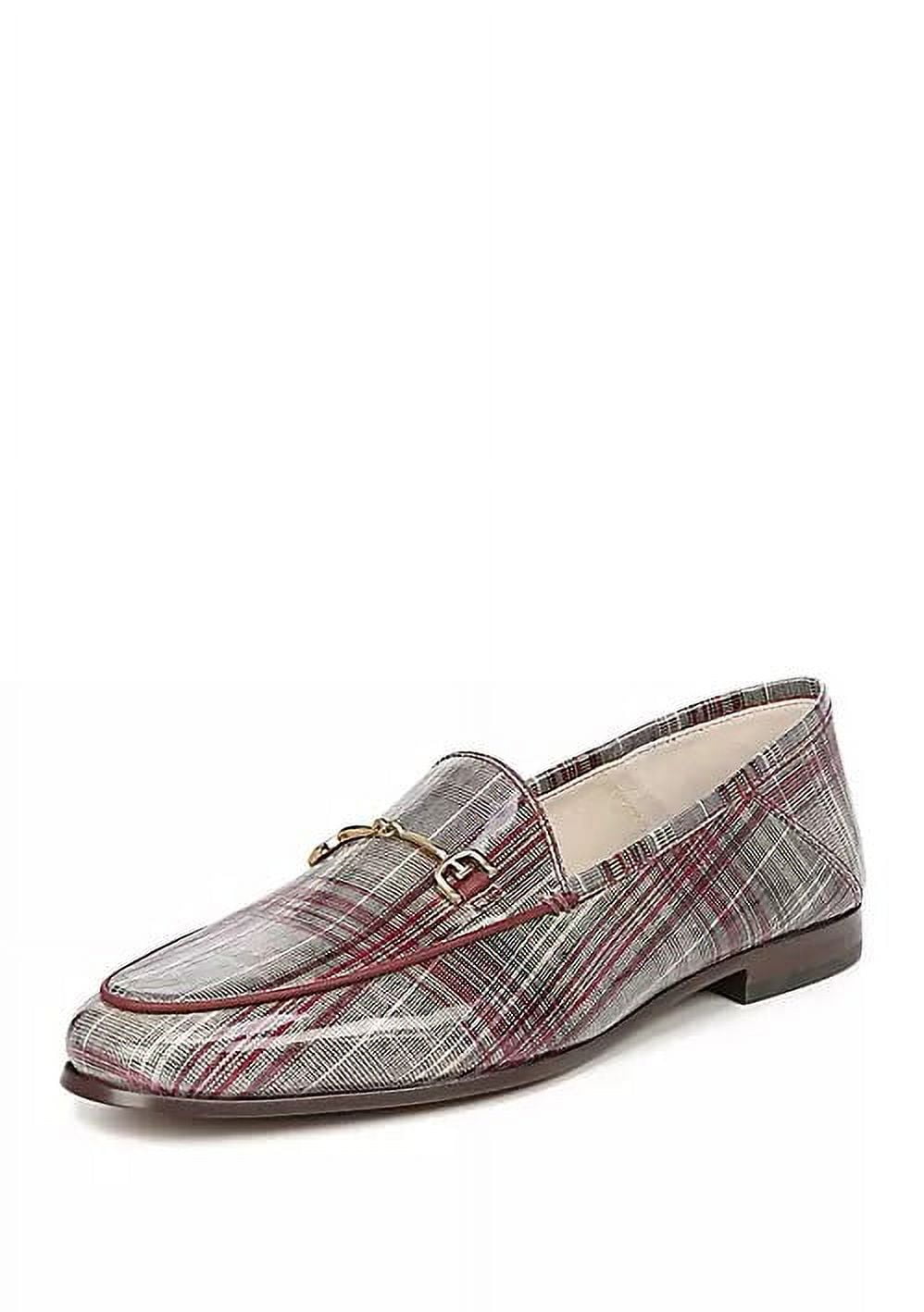 Sam Edelman Loraine Red Patent Plaid Dress Slip On Rounded Toe Leather ...