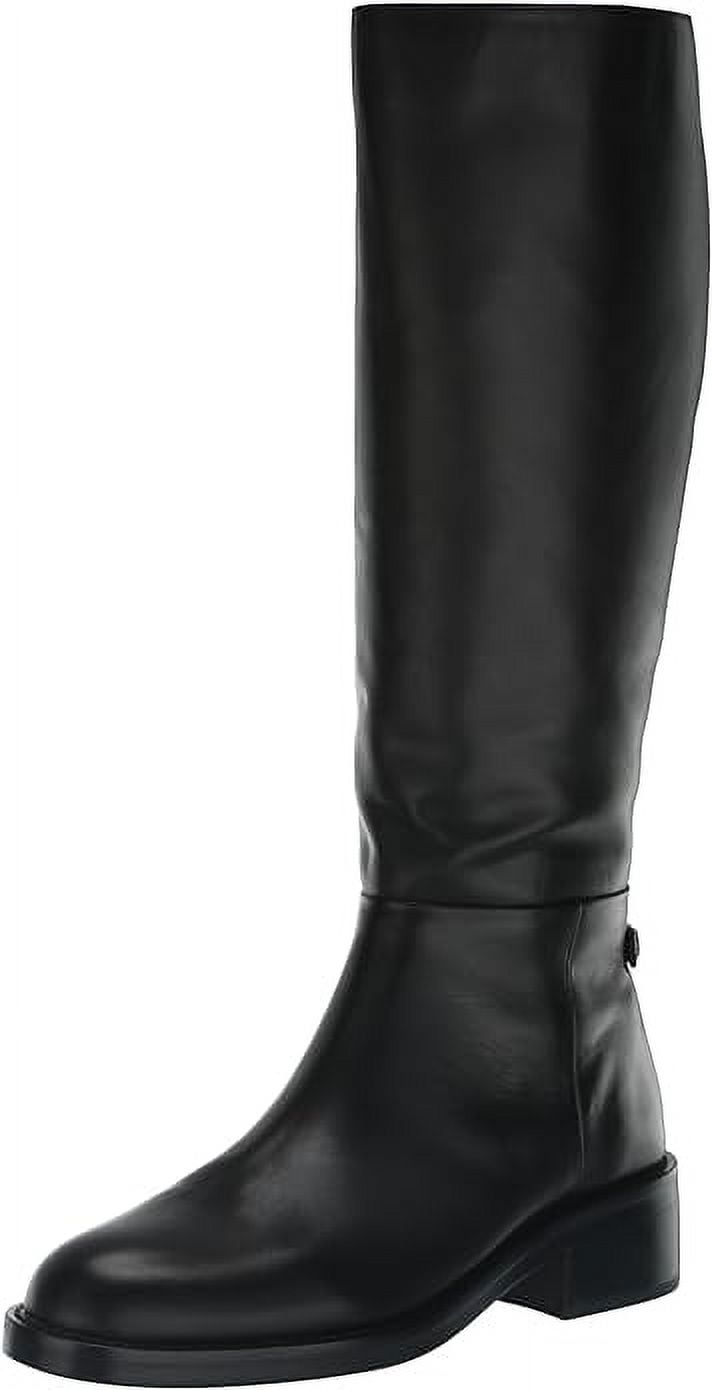 Sam Edelman Women's Mable Riding Boot Black Leather 8M - Walmart.com