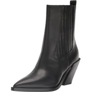 Sam Edelman Womens Wells Patent Block Heel Ankle Boots - Walmart.com