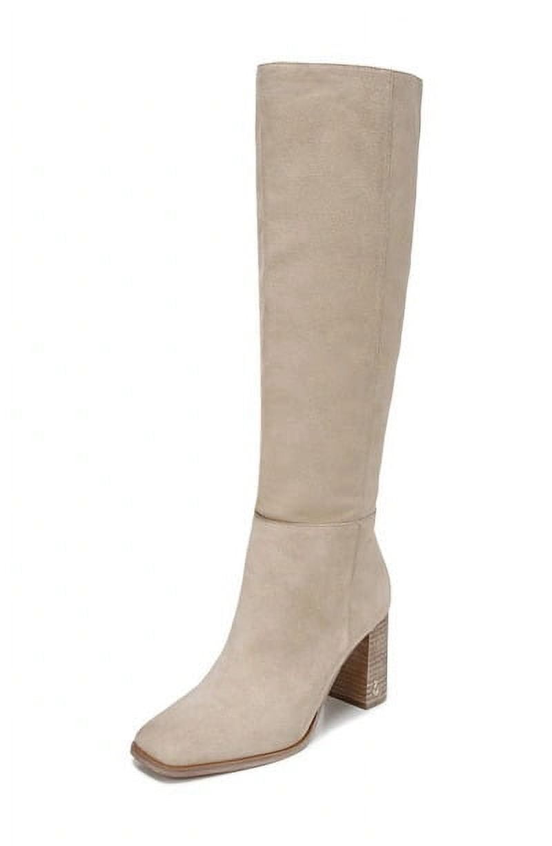 Sam Edelman Olly Sesame Squared Toe Block Heel Pull On Knee High ...