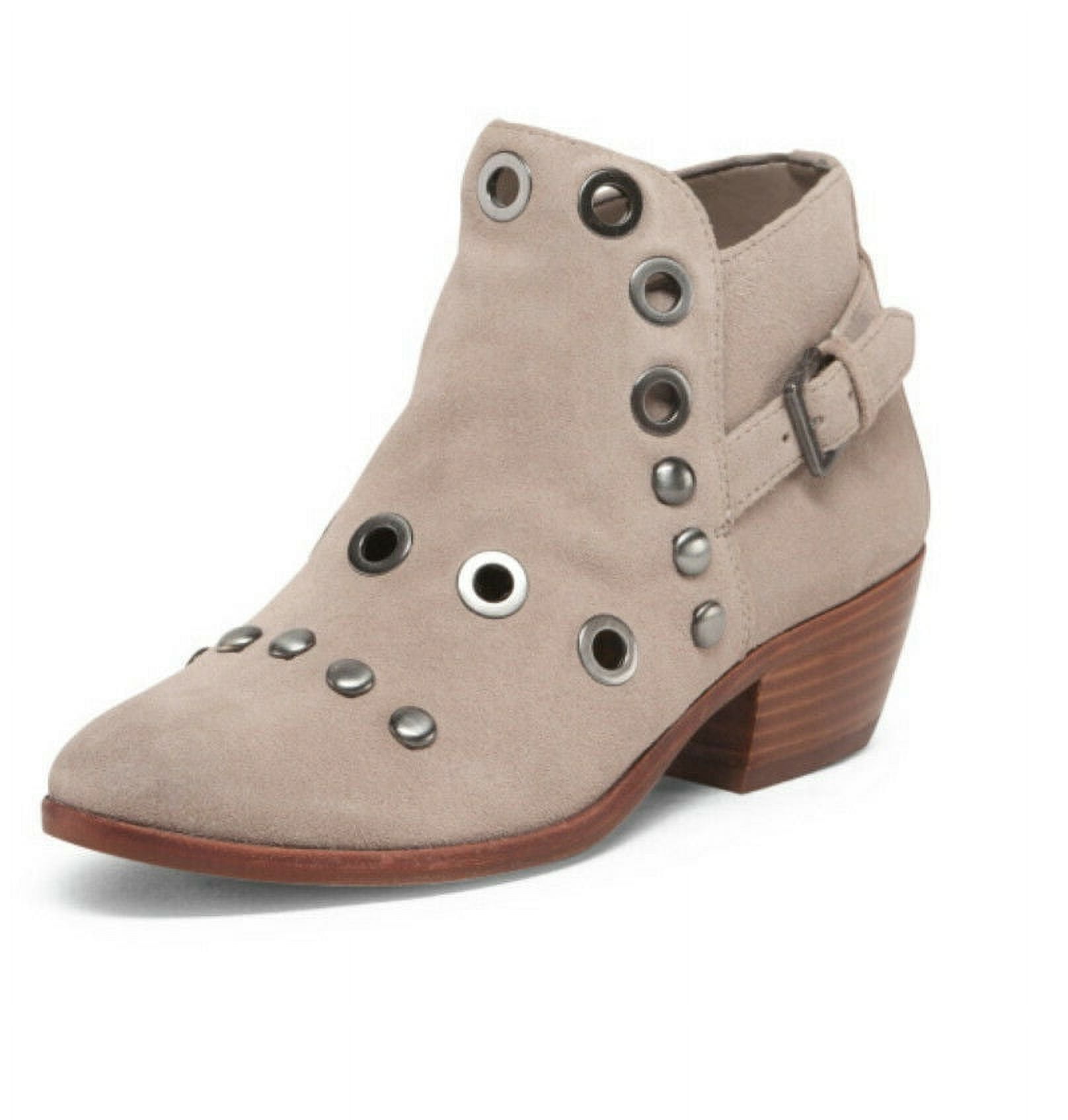 Sam Edelman Pedra Suede Pull On Ankle Boots Putty Taupe Suede Western ...