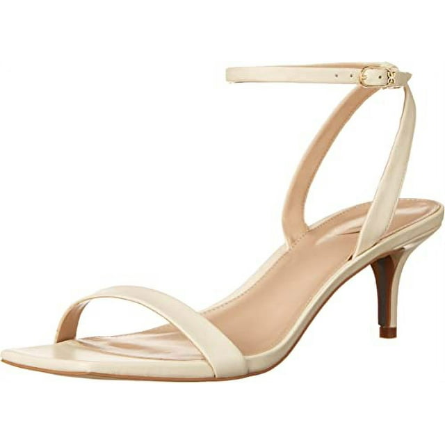 Sam Edelman Rayelle Modern Ivory Ankle Strap Open Toe Kitten Heel Dress Sandals (Modern Ivory, 5 ...
