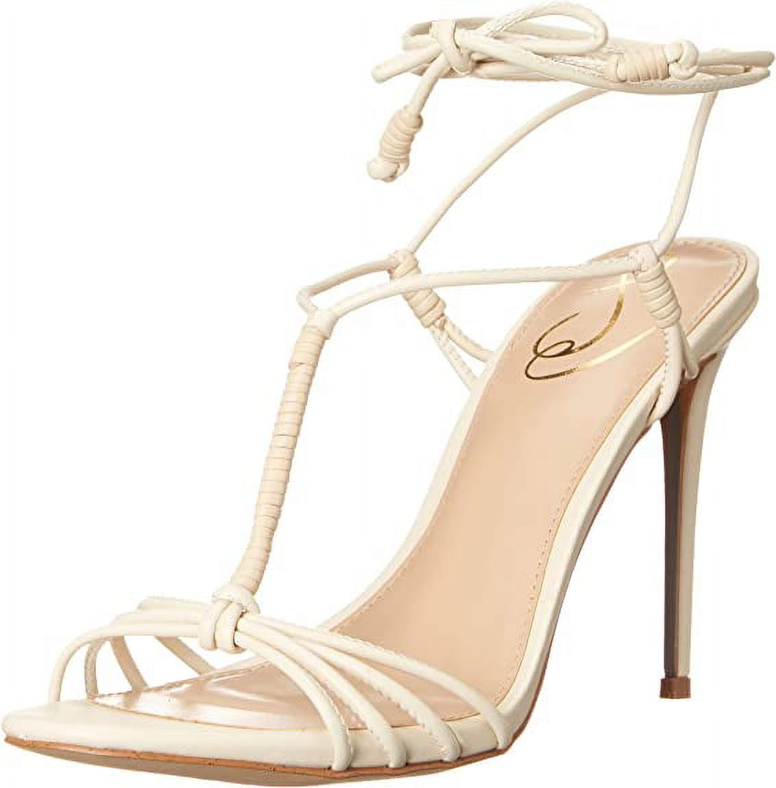 Sam Edelman Safiya Modern Ivory/Summer Sand Tie Up Stiletto Heeled ...