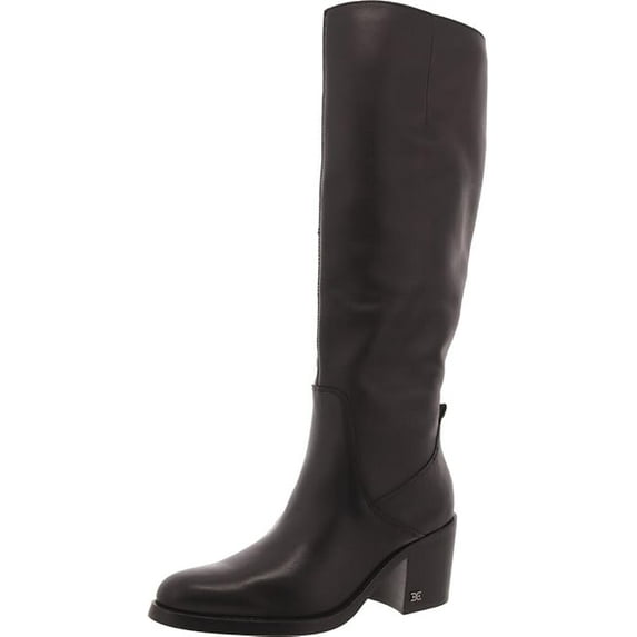 Sam Edelman Women's Soyer Knee High Boot Black Leather 10M - Walmart.com