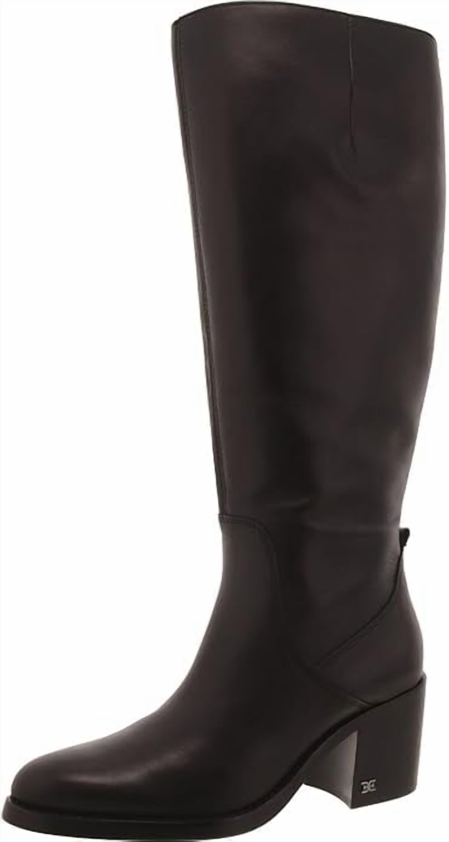 Sam Edelman Women's Soyer Knee High Boot Black Leather Wide Calf 9M ...