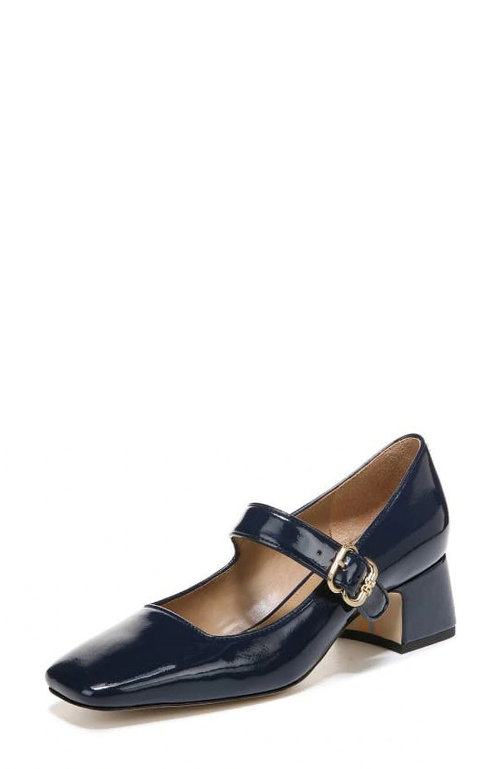 Sam Edelman Thea Royal Navy Mary Jane Block Heel Almond Toe Slip On ...