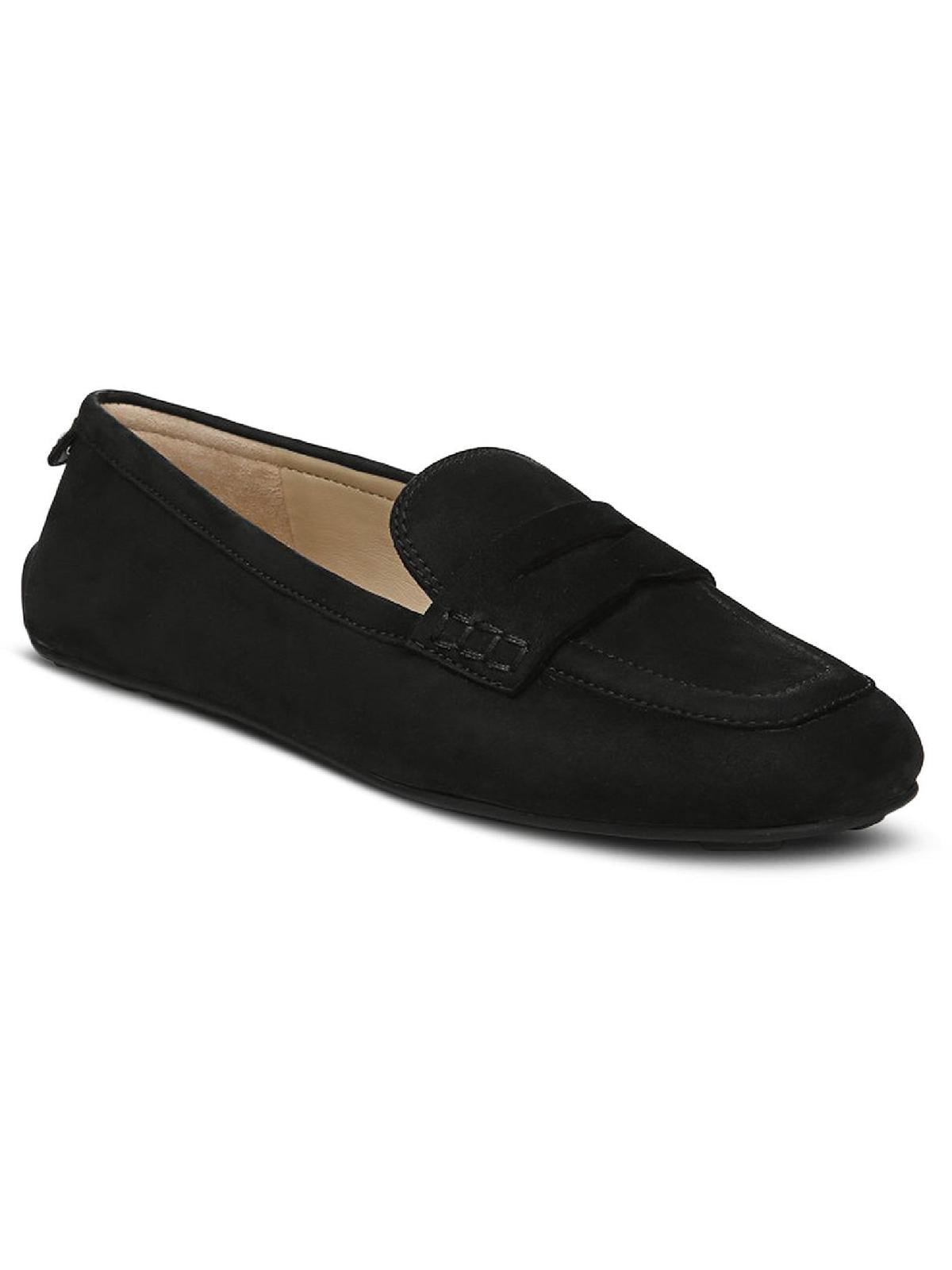 Sam Edelman Tucker Black Slip On Squared Toe Flat Leather Fashion ...