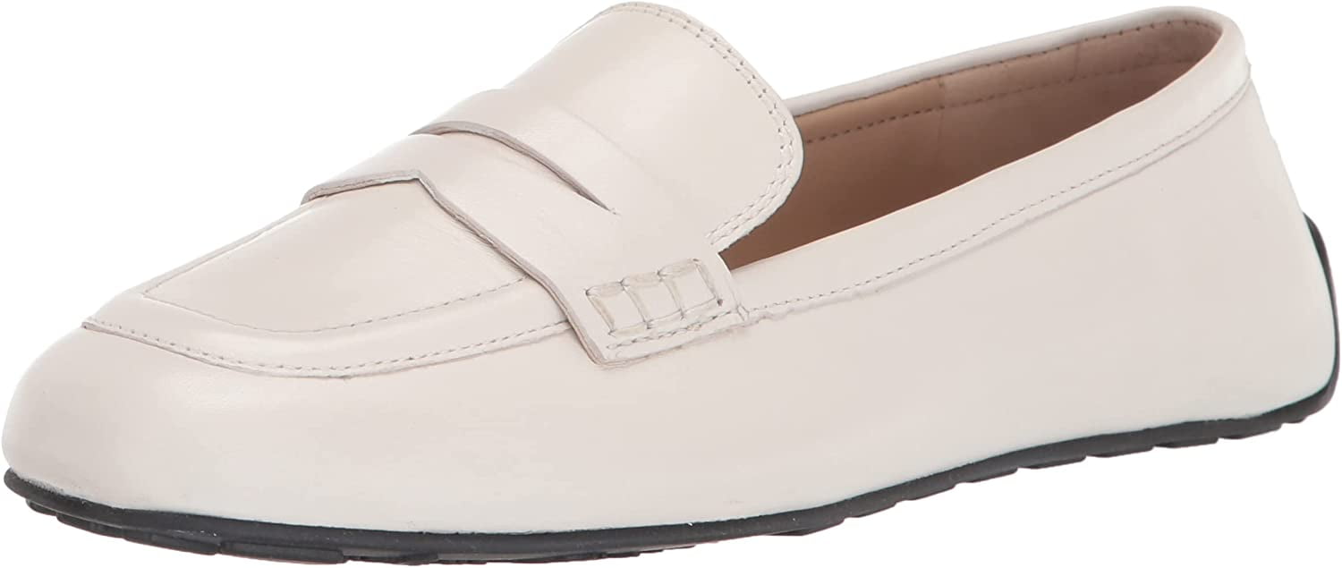 Sam Edelman Tucker Bright White Slip On Squared Toe Flat Leather ...