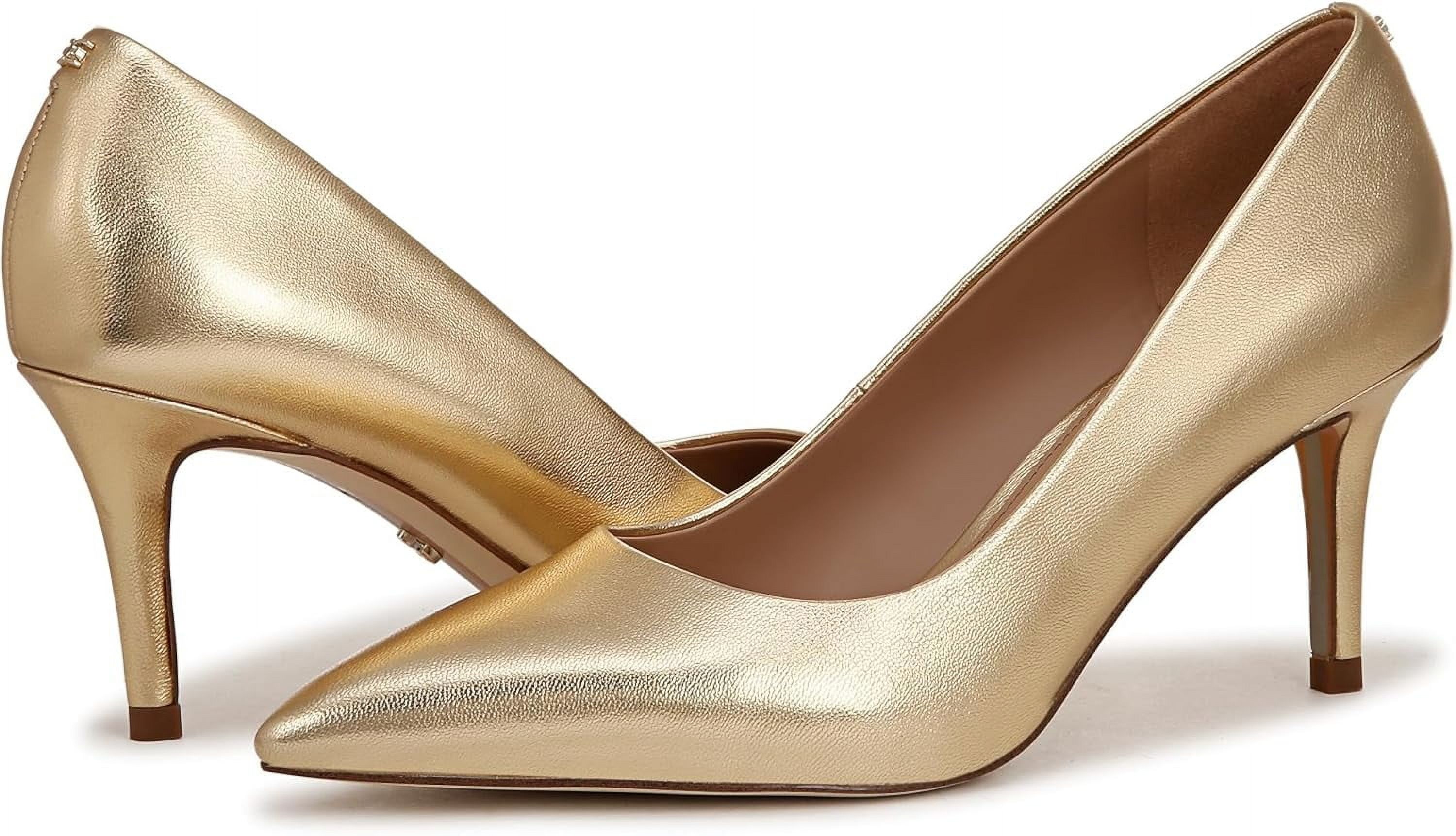Sam Edelman Vienna Women's Amber Gold Pump 9.5M - Walmart.com