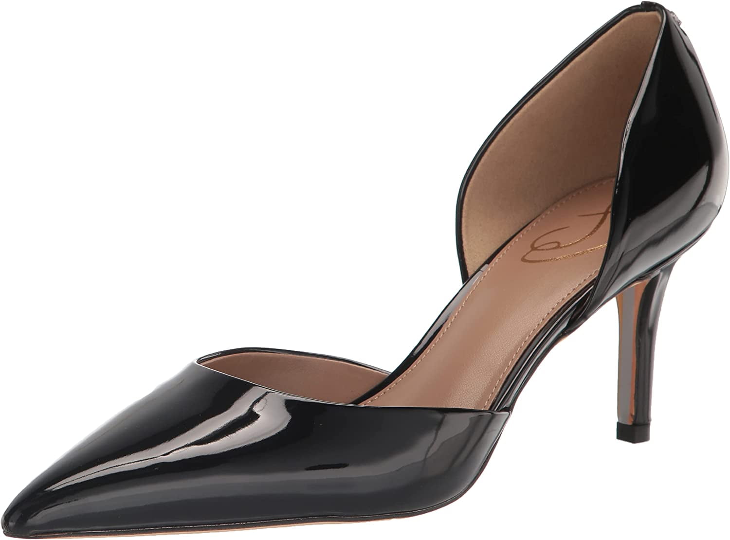 Sam Edelman Viv Black Patent Slip On Stiletto Heel Pointed Toe Fashion ...