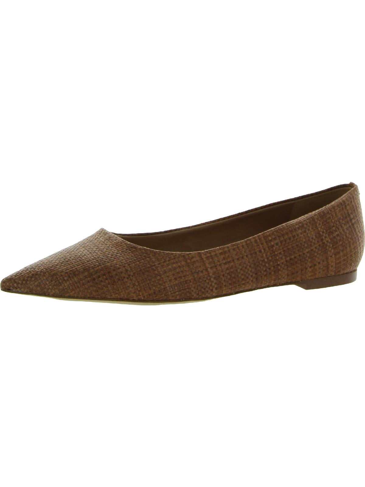 Sam Edelman Wanda Cuoio Brown Pointed Toe Slip On Leather Dress Ballet ...