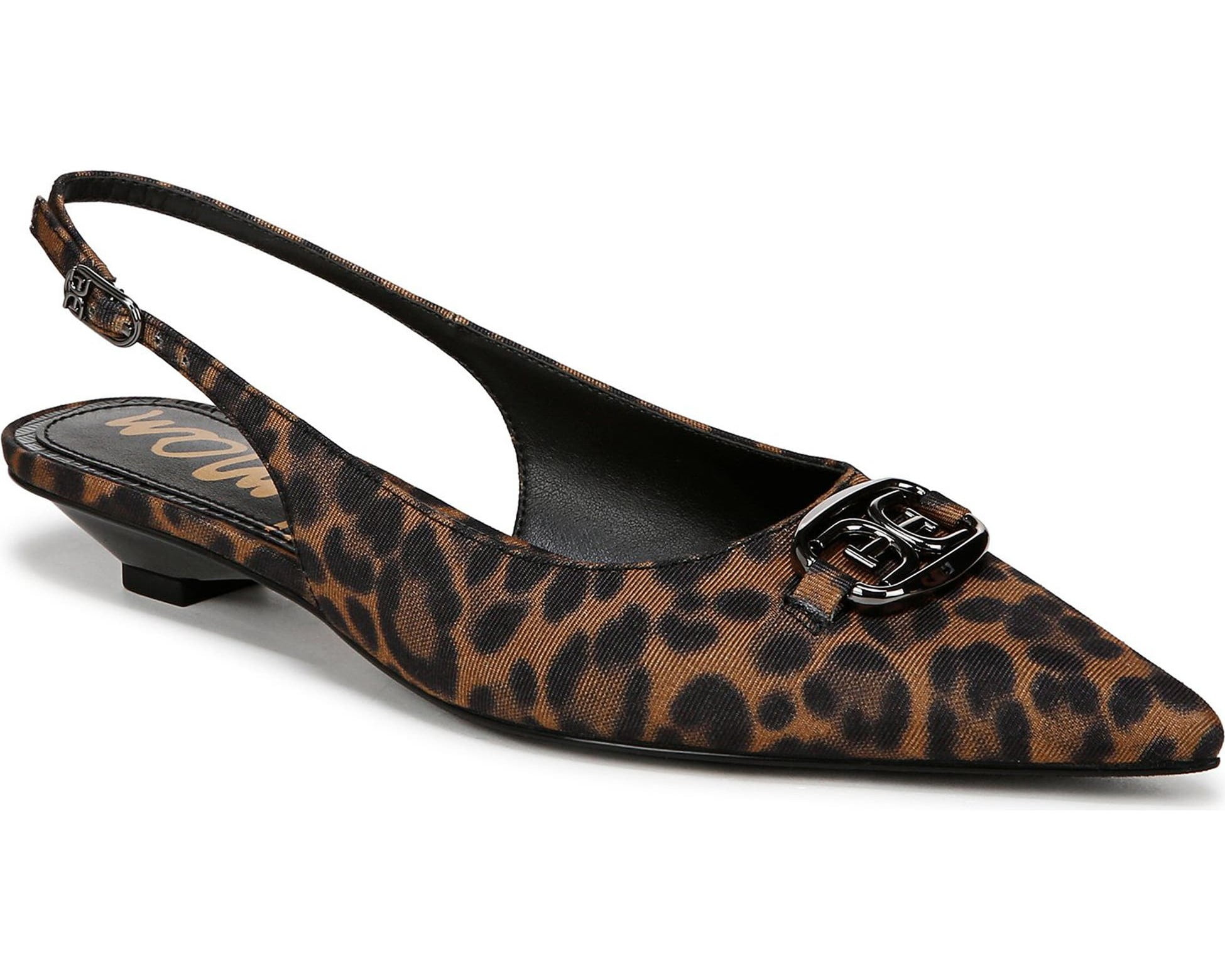 Sam Edelman Women's Aggie Pointed Toe Slingback Flat Brown Multi 8.5M ...