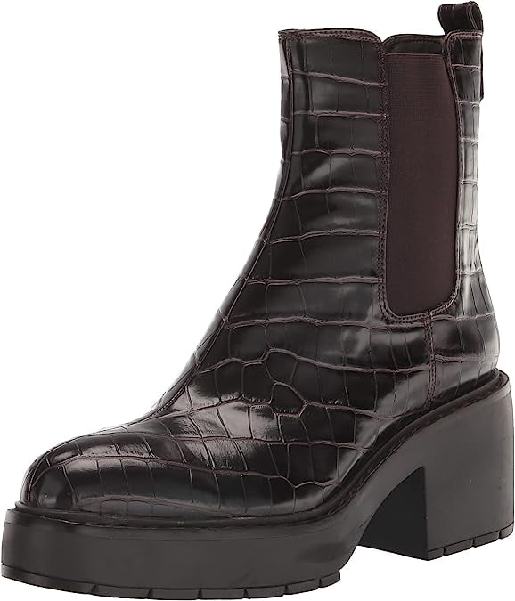 Sam Edelman Women's Anderson Chelsea Boot Espresso Croc 8M - Walmart.com
