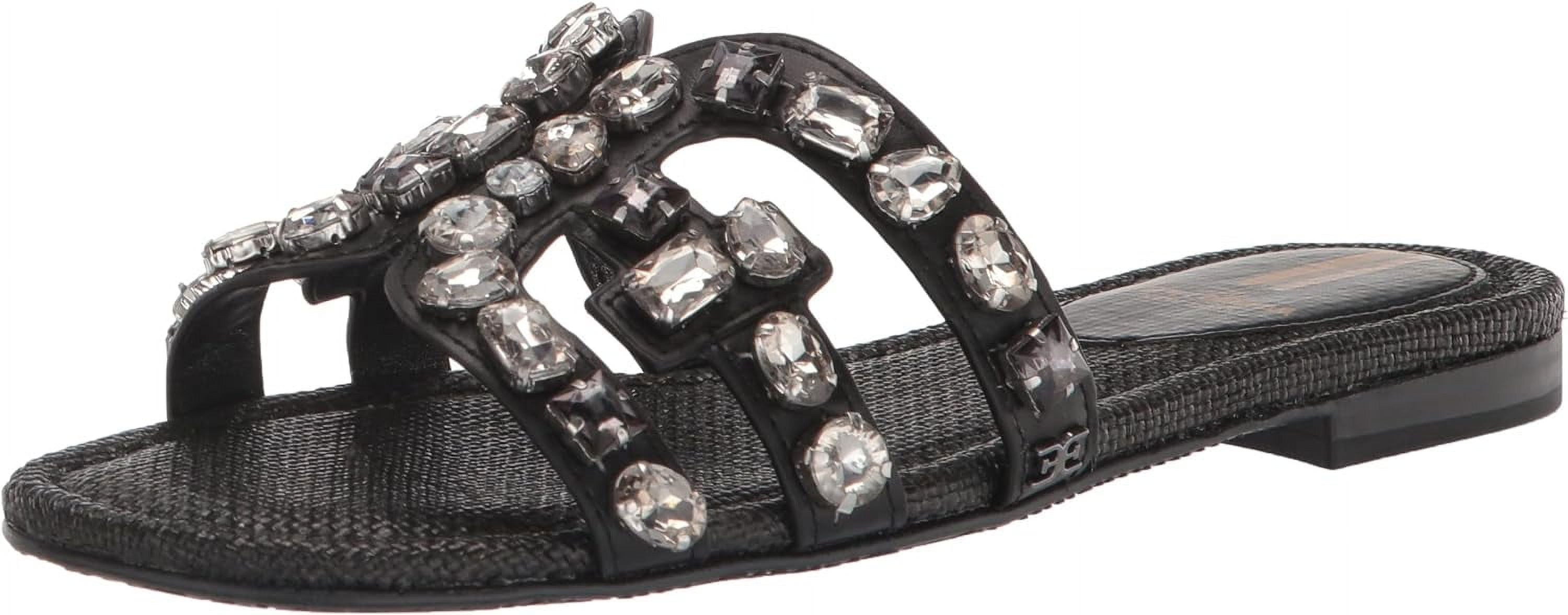 Sam Edelman Women's Bay Sandal Black Jewel Woven 6.5M - Walmart.com