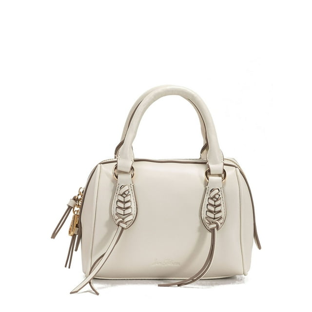 Sam Edelman Women's Bianca Small Satchel Crossbody Handbag Ivory ...