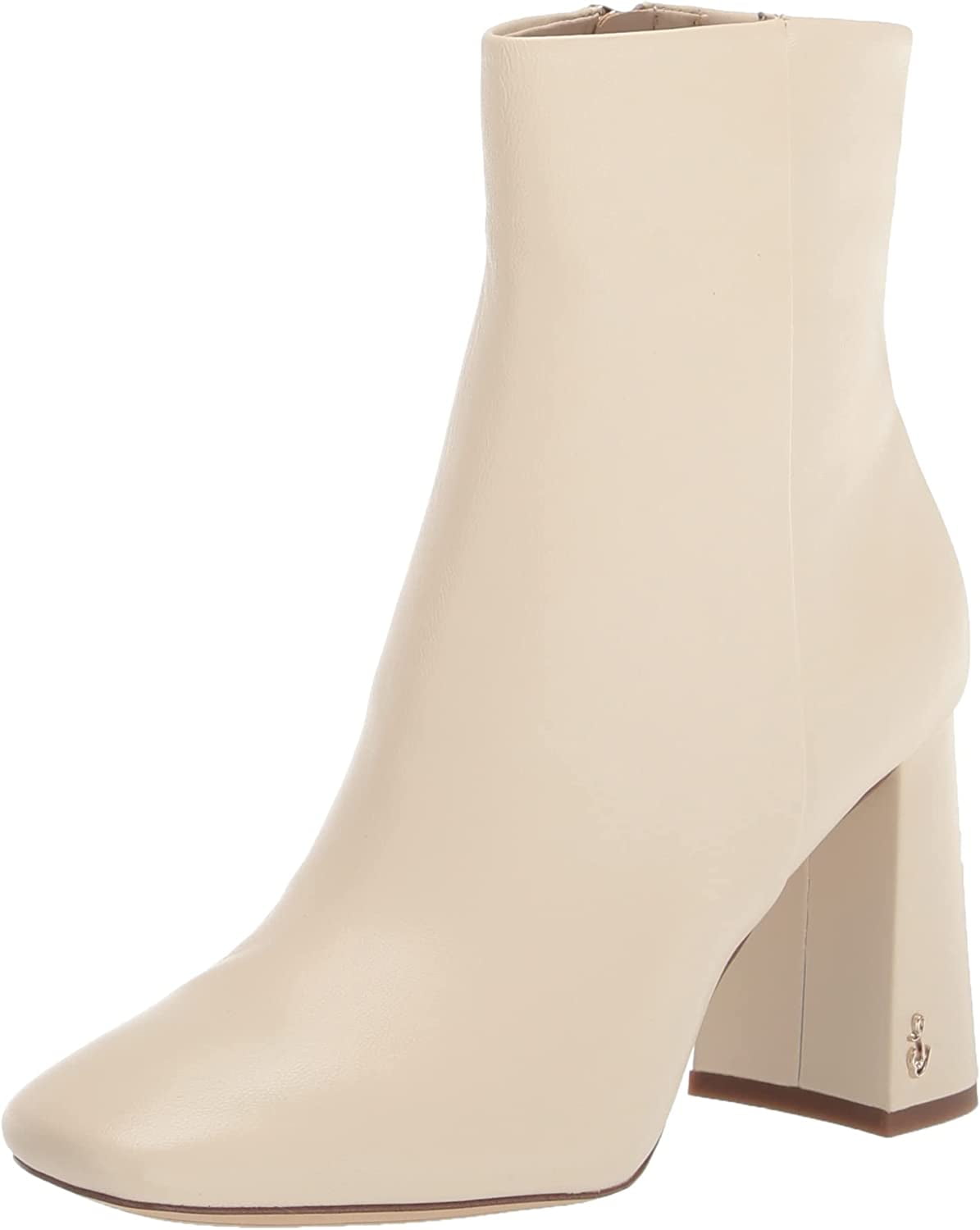 Sam Edelman Women's Codie Ivory Leather Ankle Bootie 10.5M - Walmart.com