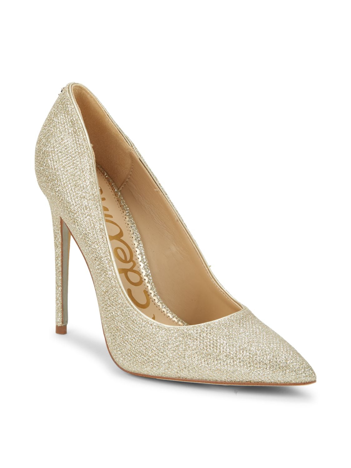Sam Edelman Women's Danna Lt Gold Mesh Metallic Pumps 10M - Walmart.com