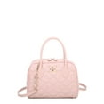 Sam Edelman Women's Elisa Monogram Quilt Satchel Crossbody Blush ...