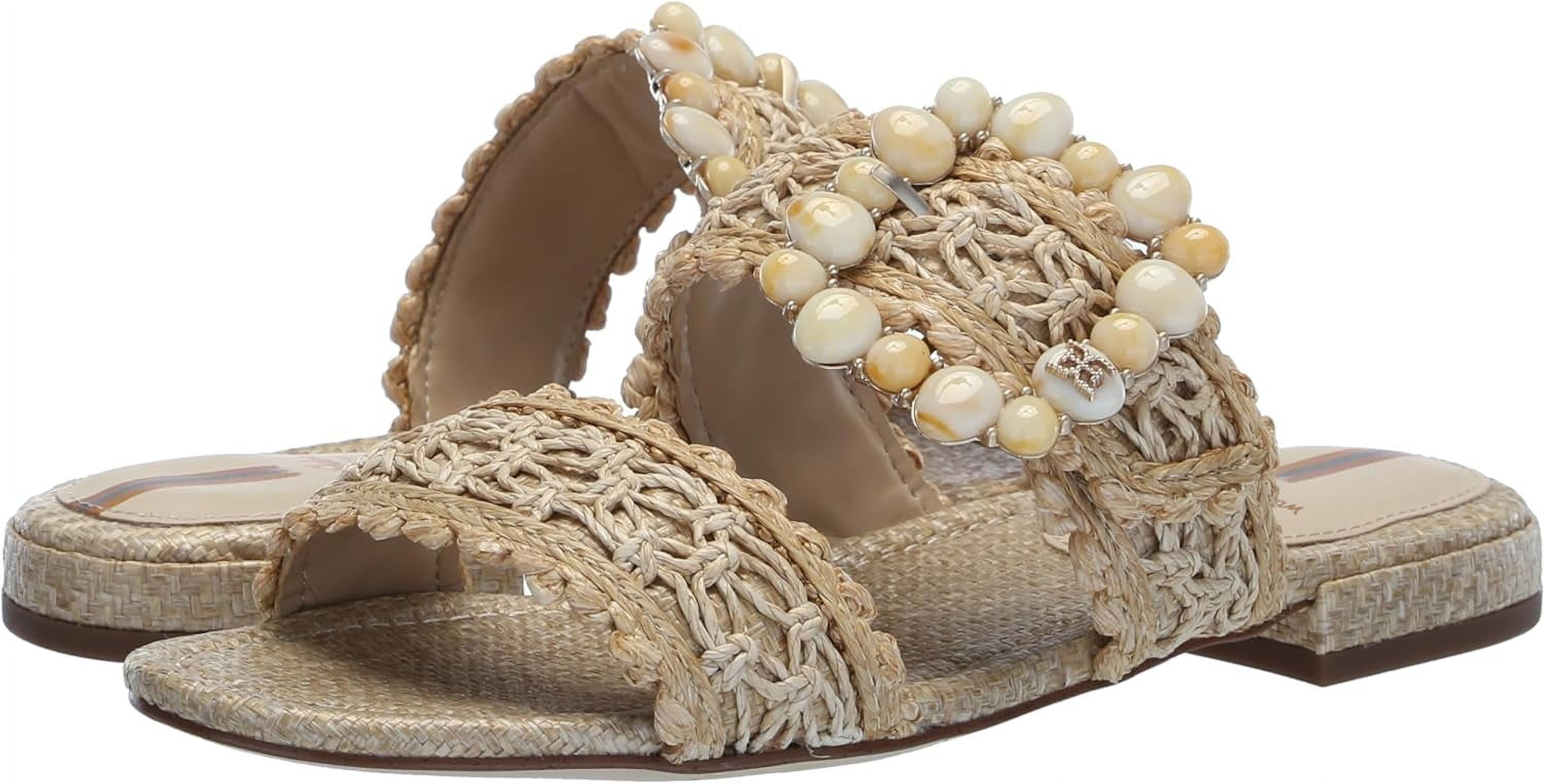 Sam Edelman Women's Elisa Slide Sandal Natural Raffia 5M - Walmart.com