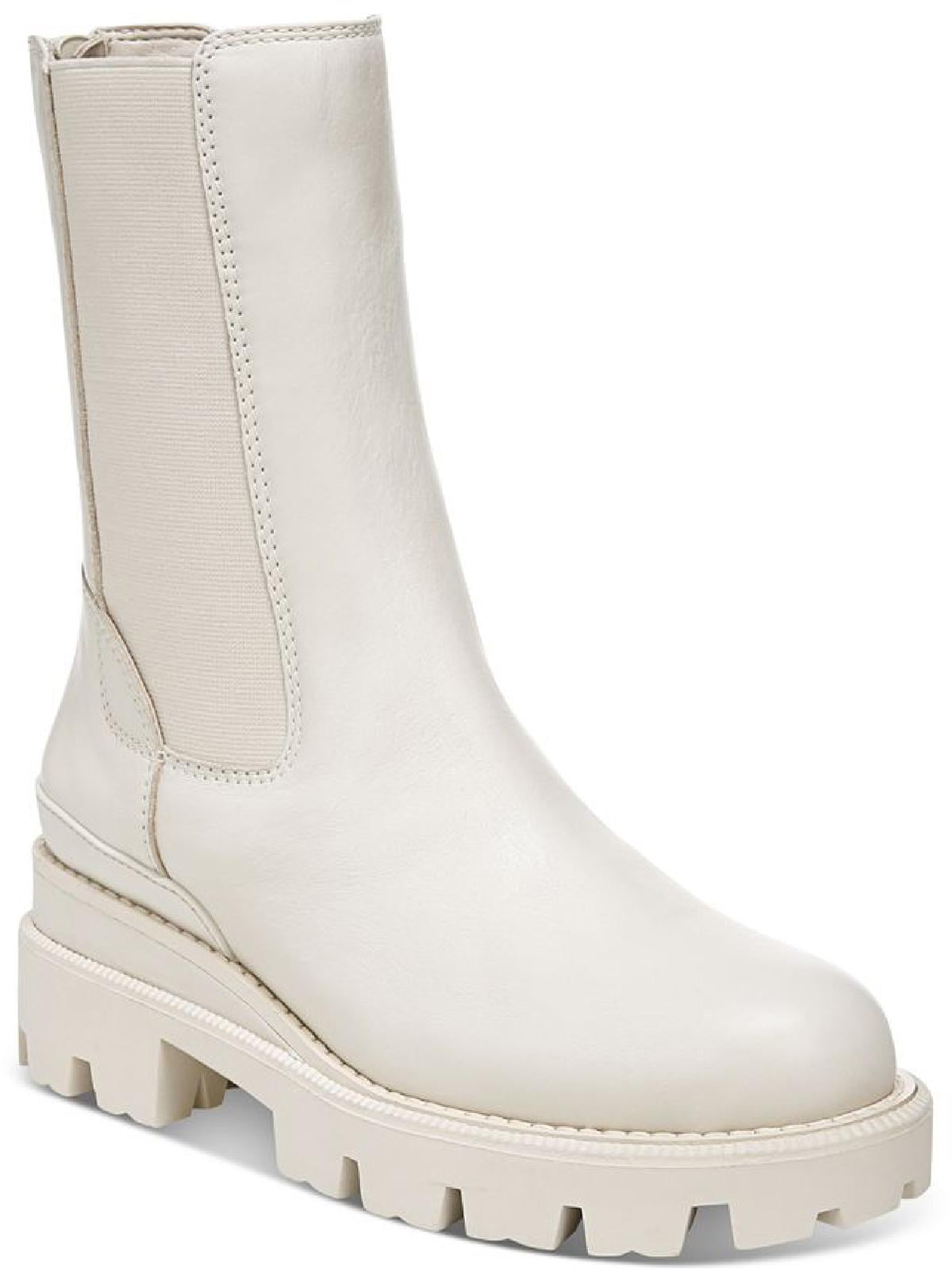 Sam Edelman Women's Genia Chelsea Boots Ivory Leather 9.5M - Walmart.com